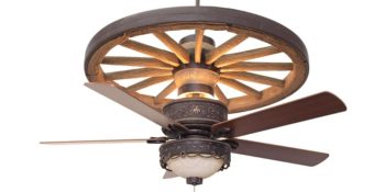 Copper Canyon Cheyenne Wagon Wheel Ceiling Fan