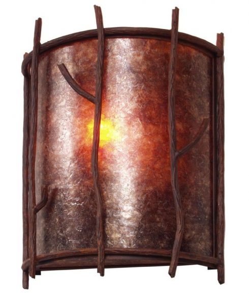 Steel Partners Lighting Sticks Timber Ridge Wall Sconce - Rustic ...