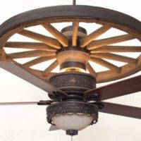 Copper Canyon Cheyenne Wagon Wheel Ceiling Fan