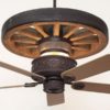 Copper Canyon Western Star Wagon Wheel Ceiling Fan