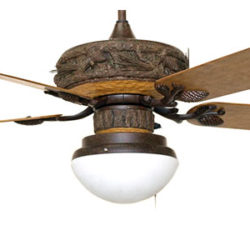 Forest Breeze Outdoor Ceiling Fan - Rustic Lighting and Fans