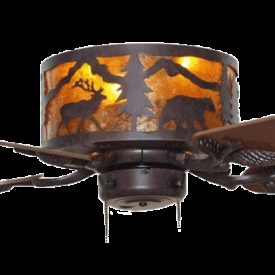 Forest Animals Rustic Ceiling Fan - Rustic Lighting & Fans