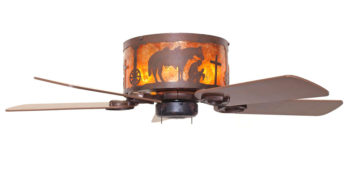 Copper Canyon Old Forge Ceiling Hugger Fan- Rustic Lighting and Fans